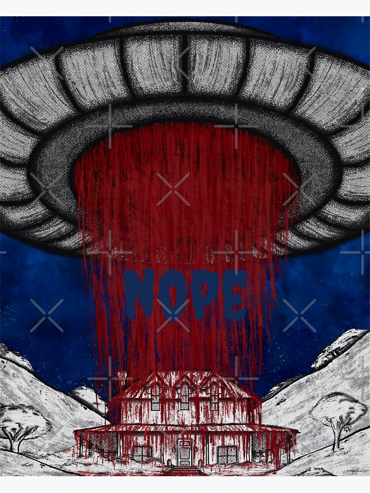 "nope movie" Sticker for Sale by cynthyaart | Redbubble