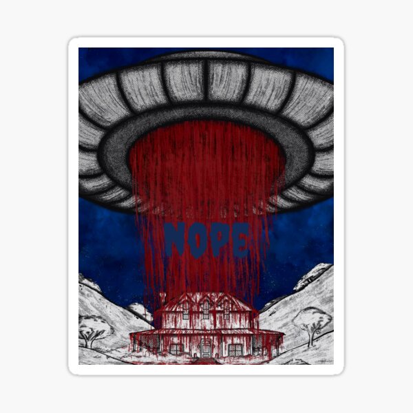 "nope movie" Sticker for Sale by cynthyaart | Redbubble