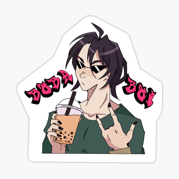 "Boba Boi" Sticker for Sale by Papaya-Dragon | Redbubble