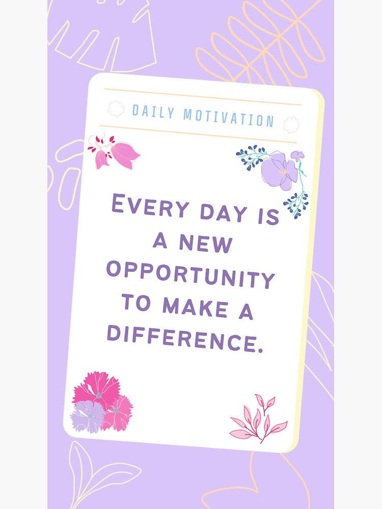 "Inspiring daily motivation quote note encouraging text violet calming ...