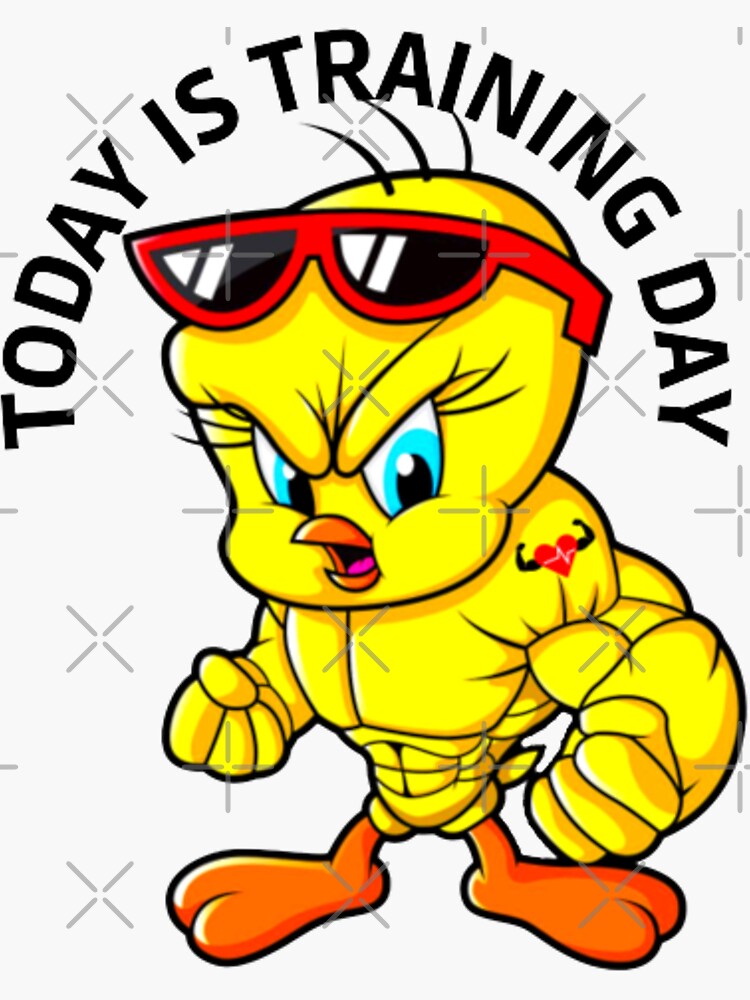 "Focus, strength and faith: let's go for another training day!" Sticker ...