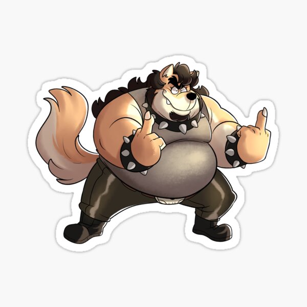 "Wolf(dog)man" Sticker for Sale by Jovithor | Redbubble