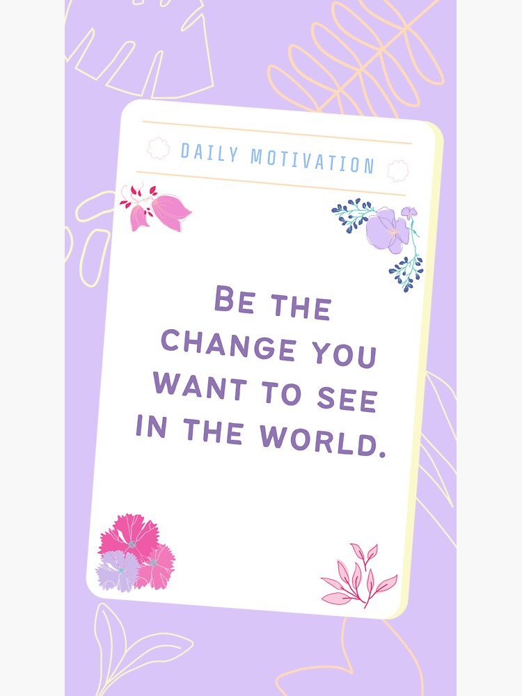 "Inspiring daily motivation quote note encouraging text violet calming ...