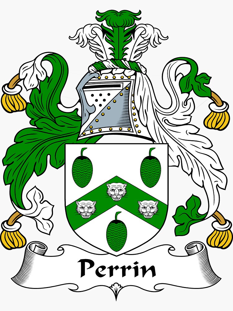 "Perrin" Sticker for Sale by HaroldHeraldry | Redbubble
