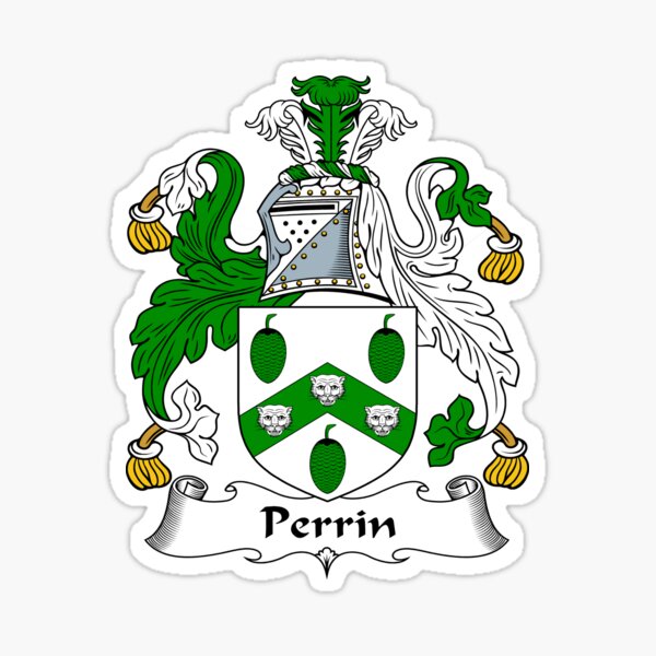 "Perrin" Sticker for Sale by HaroldHeraldry | Redbubble