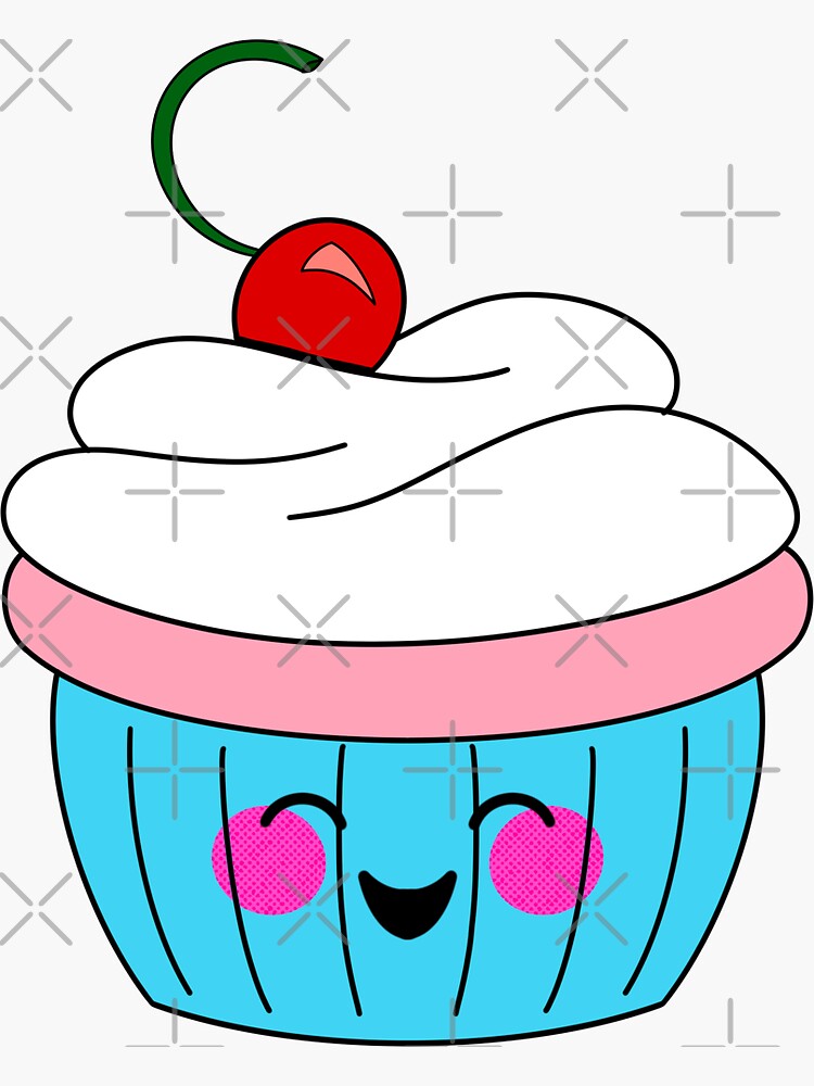 "Trans Pride Cupcake" Sticker for Sale by NerdyDragonCO | Redbubble