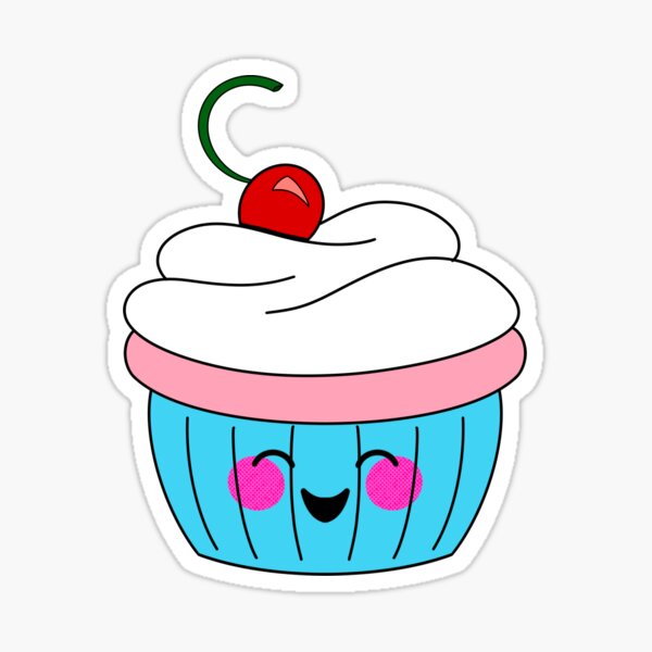 "Trans Pride Cupcake" Sticker for Sale by NerdyDragonCO | Redbubble