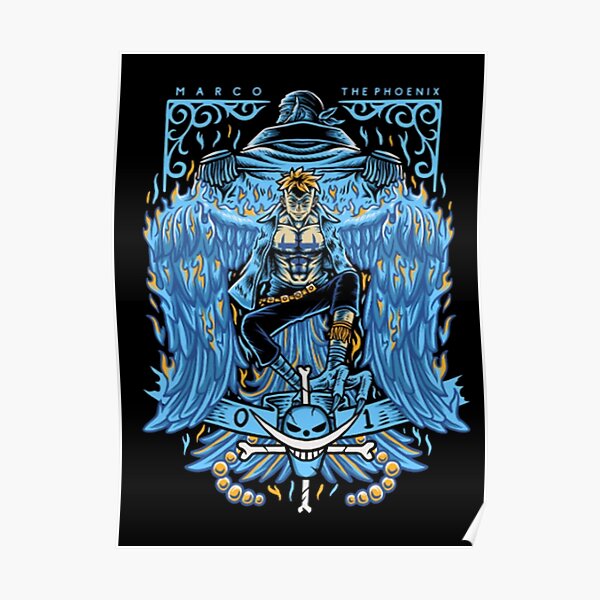 "one piece marco" Poster for Sale by Phoenix25x | Redbubble