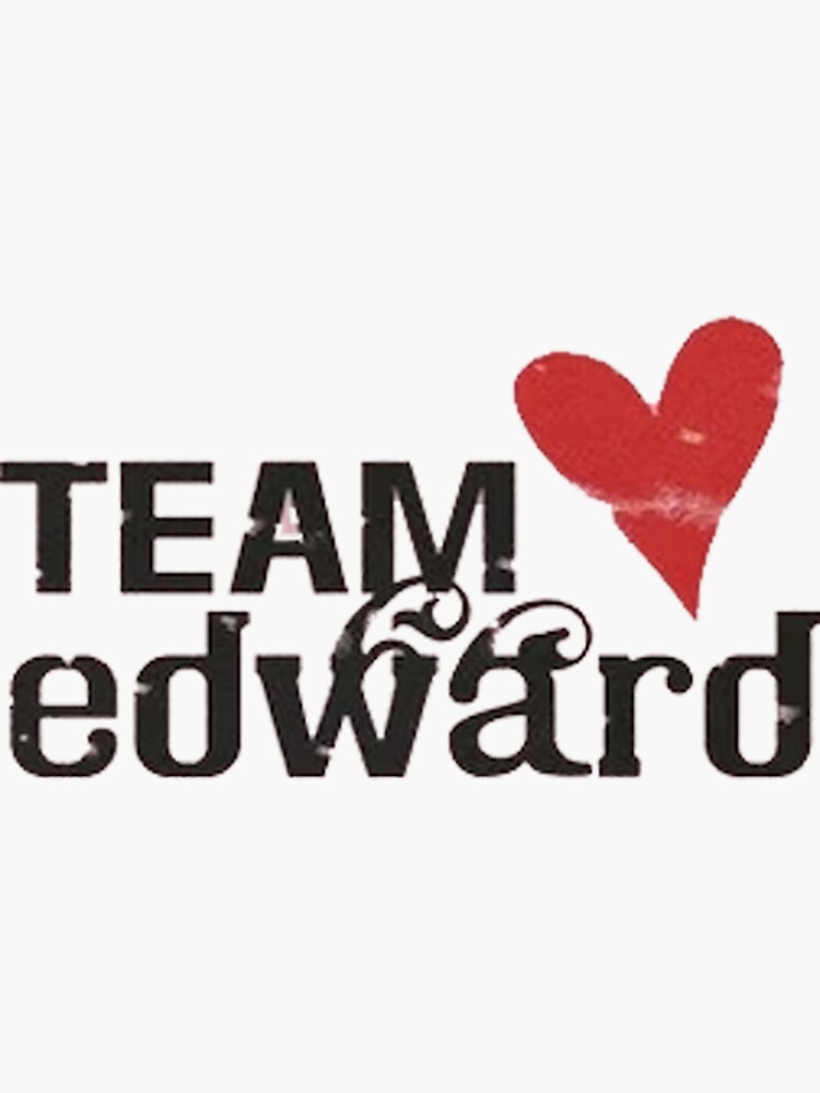 "Team edward " Sticker for Sale by Freedom12v | Redbubble