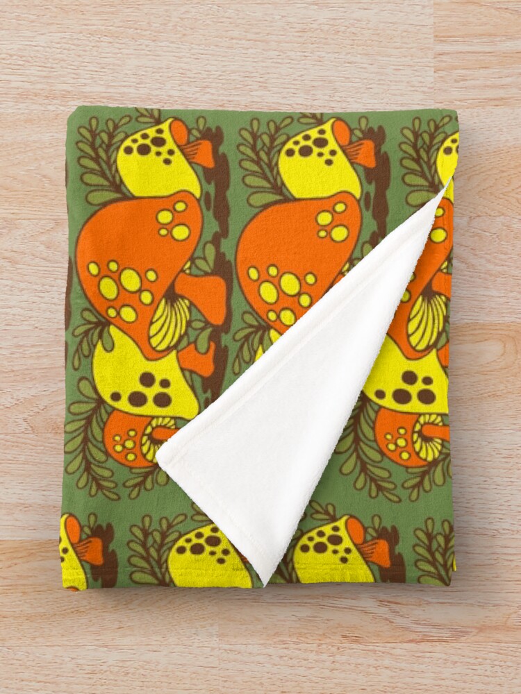 "Vintage Sears Merry Mushroom" Throw Blanket for Sale by ...