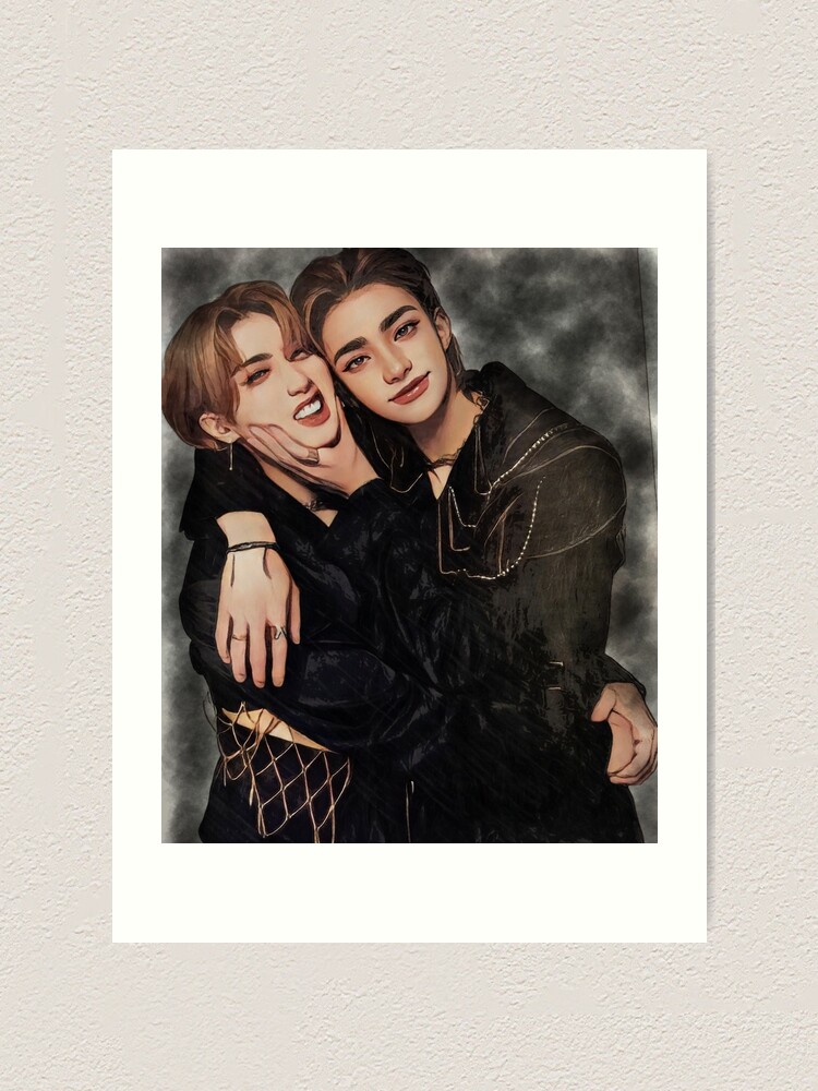 "Stray kids Hyunjin and han fan art" Art Print for Sale by Monahh98 ...