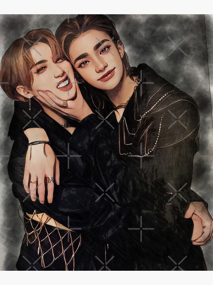 "Stray kids Hyunjin and han fan art" Art Print for Sale by Monahh98 ...