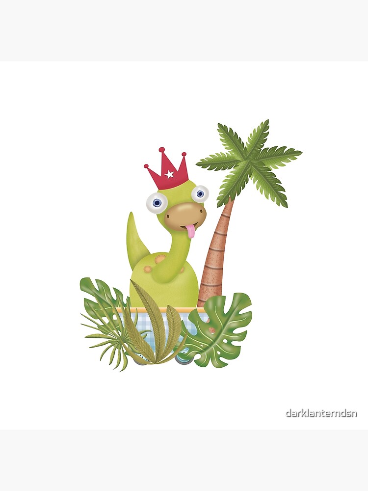 "Silly Party Brontosaurus in the Jungle" Poster for Sale by ...