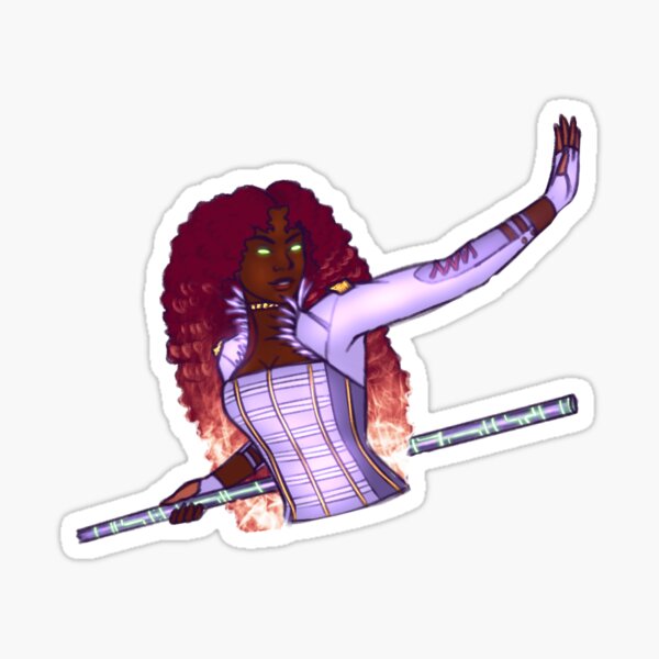 "Starfire as Loba" Sticker for Sale by namakaa | Redbubble