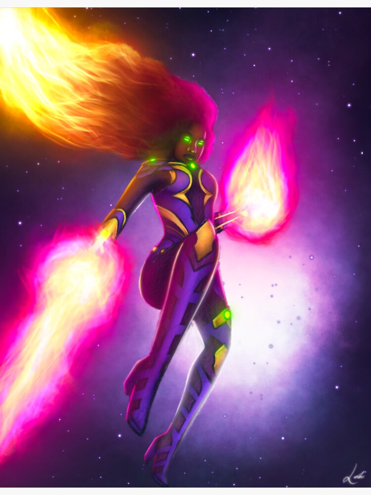 Anna Diop Starfire Sticker For Sale By Namakaa Redbubble