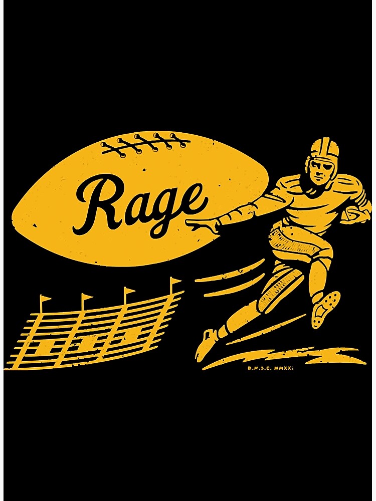 Póster «Balón de fútbol clásico de la XFL - Orlando Rage (marca ...