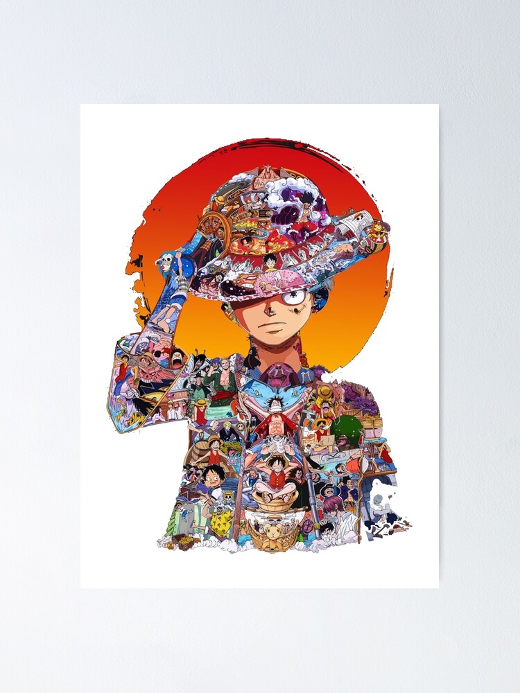 "One Piece Luffy" Poster for Sale by Phoenix25x | Redbubble