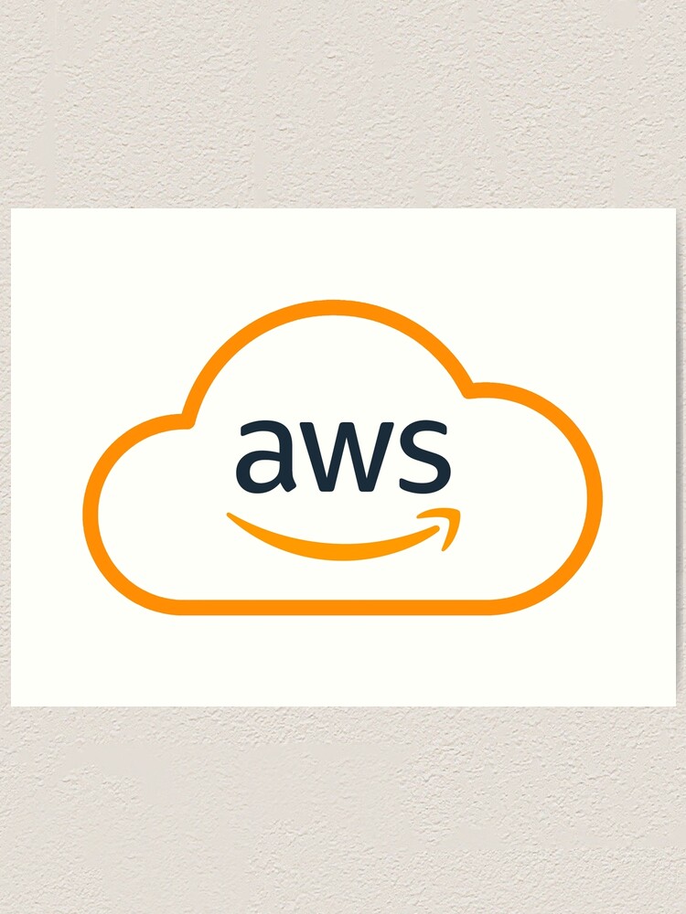 "aws amazon web services logo" Art Print for Sale by developerfriday ...