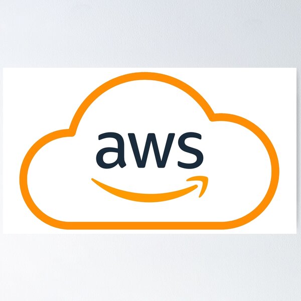 "aws amazon web services logo" Poster for Sale by developerfriday ...