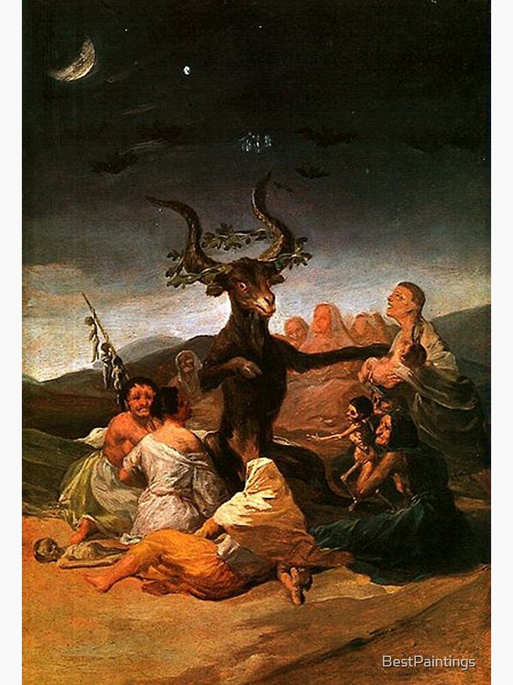 "The Sabbath of witches - Goya" Poster for Sale by BestPaintings ...