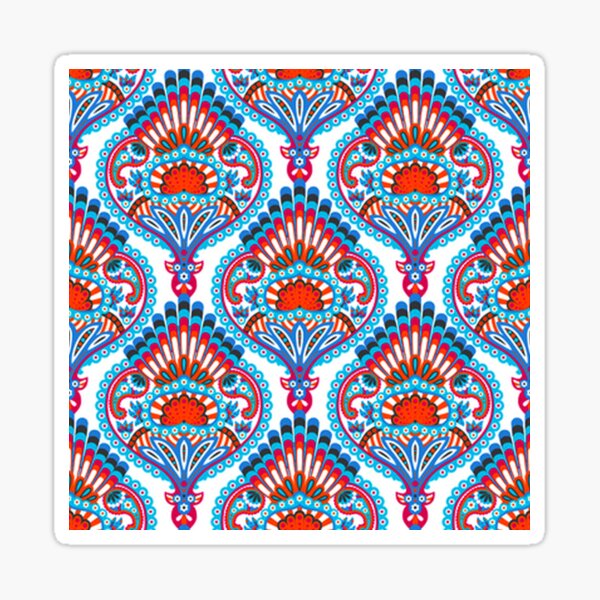 "PAISLEY" Sticker by Frogmuse | Redbubble
