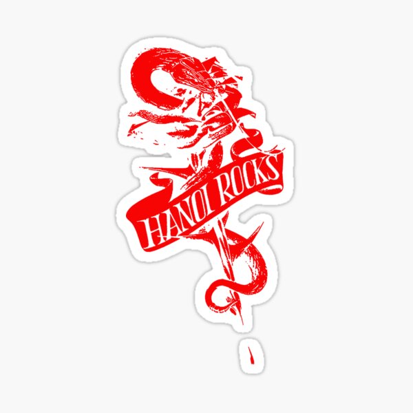 "hanoi rocks" Sticker for Sale by Sainighyy | Redbubble