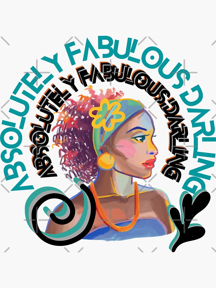 "Absolutely Fabulous Darling" Sticker for Sale by leftyconceptops ...