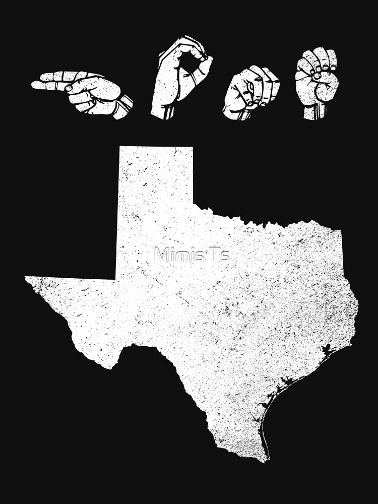 "ASL (American Sign Language) Texas Home Tshirt" T-shirt by ...
