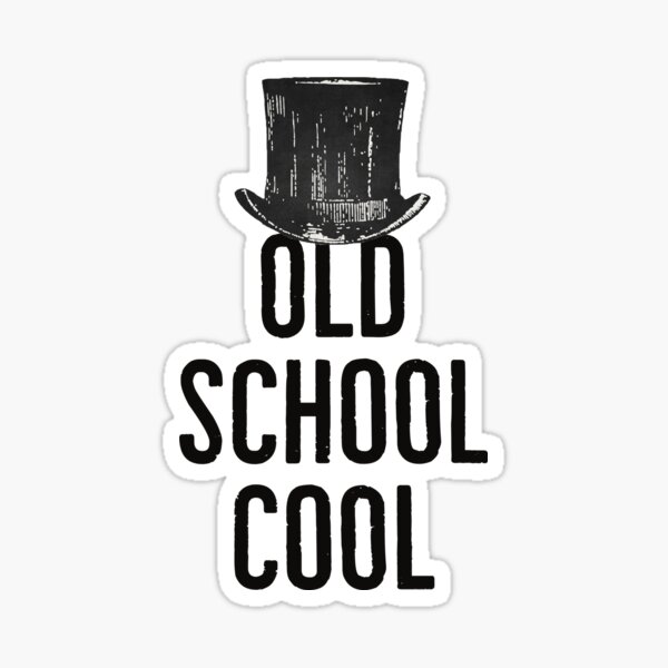 "Oldschoolcool old school cool logo" Sticker for Sale by nvossku ...