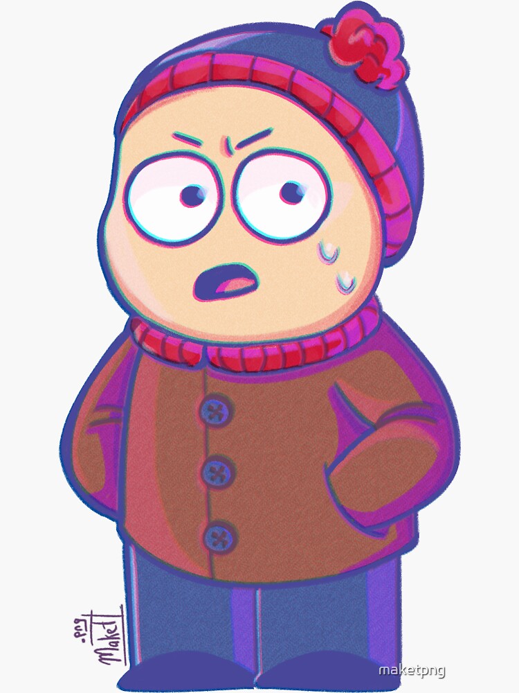 "Confused Stan South Park" Sticker for Sale by maketpng | Redbubble
