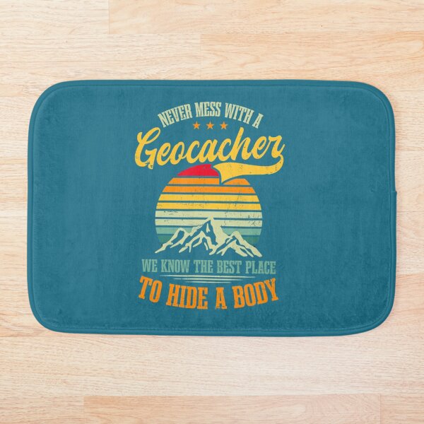 "Kennen Sie den besten Ort, um Body Geocaching zu verstecken" Badematte ...