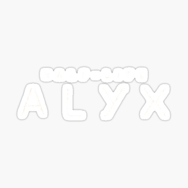 "HalfLife Alyx Logo White Texturized " Sticker for Sale by ...
