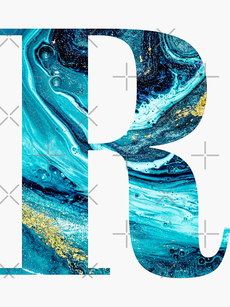 "The Letter R Marble Font" Sticker for Sale by smiledeer78 | Redbubble