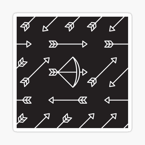 "Minimalistic Arrow Pattern" Sticker for Sale by PATTNLOGIC | Redbubble