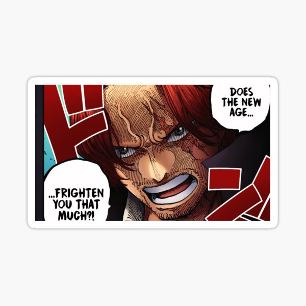 "ONE PIECE - SHANKS - NEW AGE" Sticker for Sale by goonsquadLTD | Redbubble