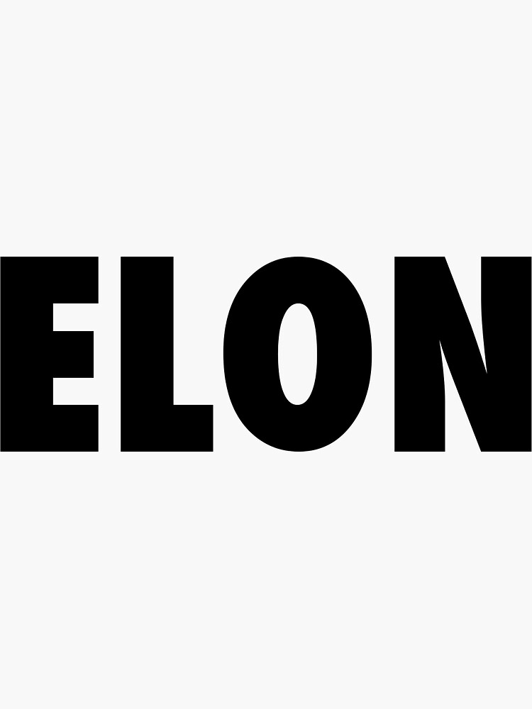 "Elon" Sticker for Sale by mad-designs | Redbubble