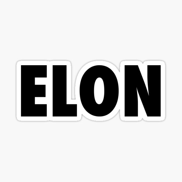 "Elon" Sticker for Sale by mad-designs | Redbubble