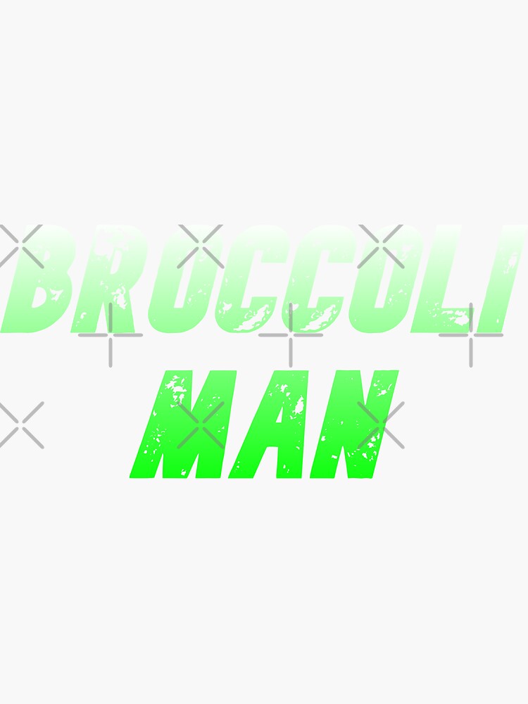 "broccoli man, Funny Cool Best color art" Sticker for Sale by ...