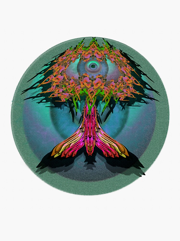 "Trippy Tree " Sticker for Sale by LauraWise29471 | Redbubble
