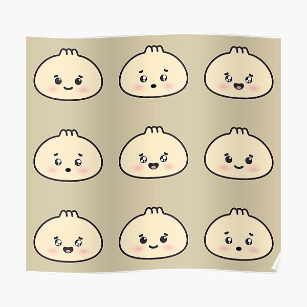 "Bao God of Dumplings" Poster for Sale by vashchen | Redbubble