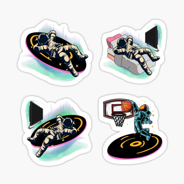 "Spaceman sticker pack" Sticker for Sale by Light79 | Redbubble