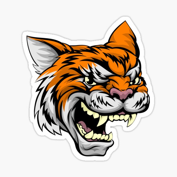 "international tiger day, tiger graphic, " Sticker for Sale by ...