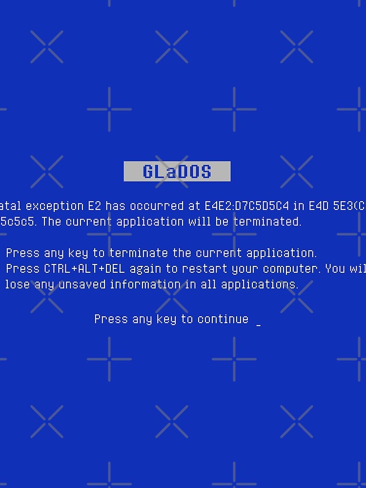 "Blue Screen of Death (BSOD) GLaDOS Edition" Scarf by kentliau | Redbubble