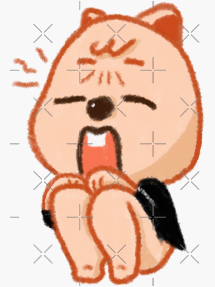 "Crying Scared Han Quokka Stray Kids" Sticker for Sale by ETCollections ...