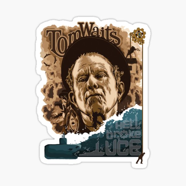 "TOM WAITS Essential T-Shir" Sticker for Sale by GeorgeMurra | Redbubble
