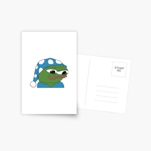"Sleepy Pepe the frog Helper Apu Meme" Postcard for Sale by ...