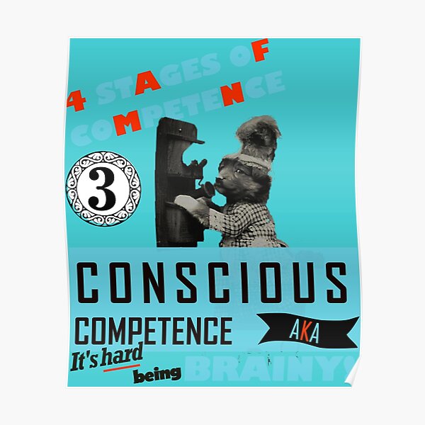 "4 STAGES OF COMPETENCE NO 3 - Conscious Competence, AKA It's hard ...