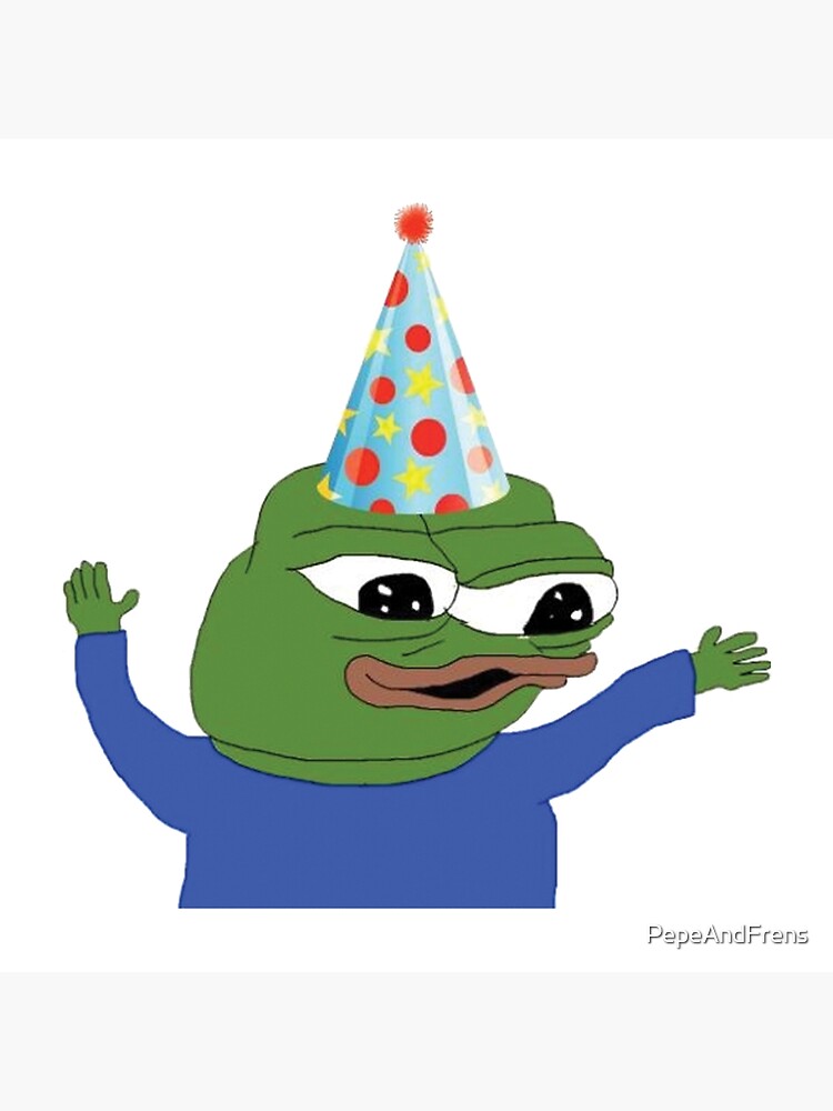 "Birthday Pepe the frog helper Apu meme" Art Print for Sale by PepeAndFrens | Redbubble