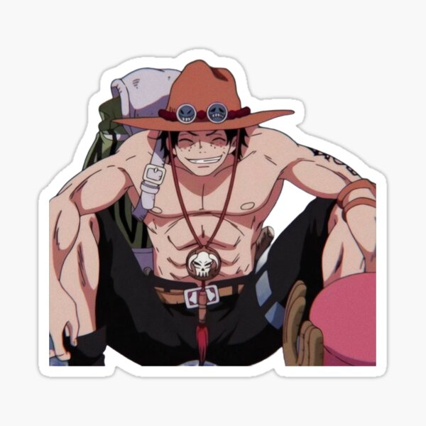 "Ace One Piece " Sticker for Sale by cyralavy | Redbubble