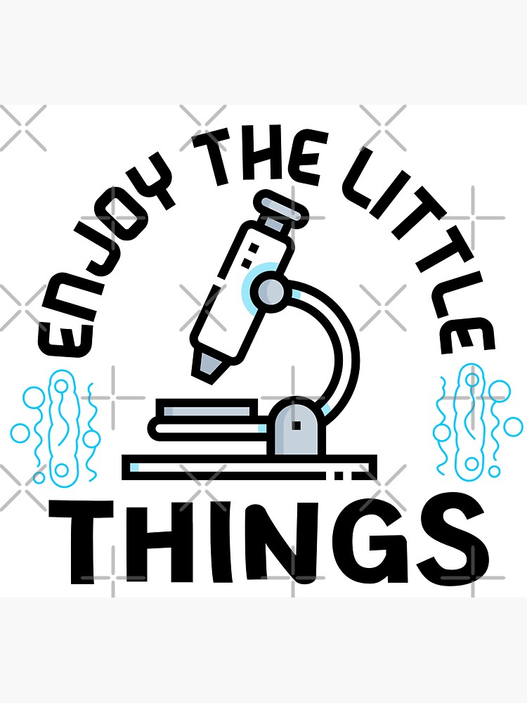 "Microbiologists enjoy the little things| funny microbiology " Sticker ...